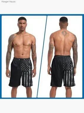 Swim | Mens Swim Trunks With Compression Liner 9 Inch Inseam Quick Dry ...